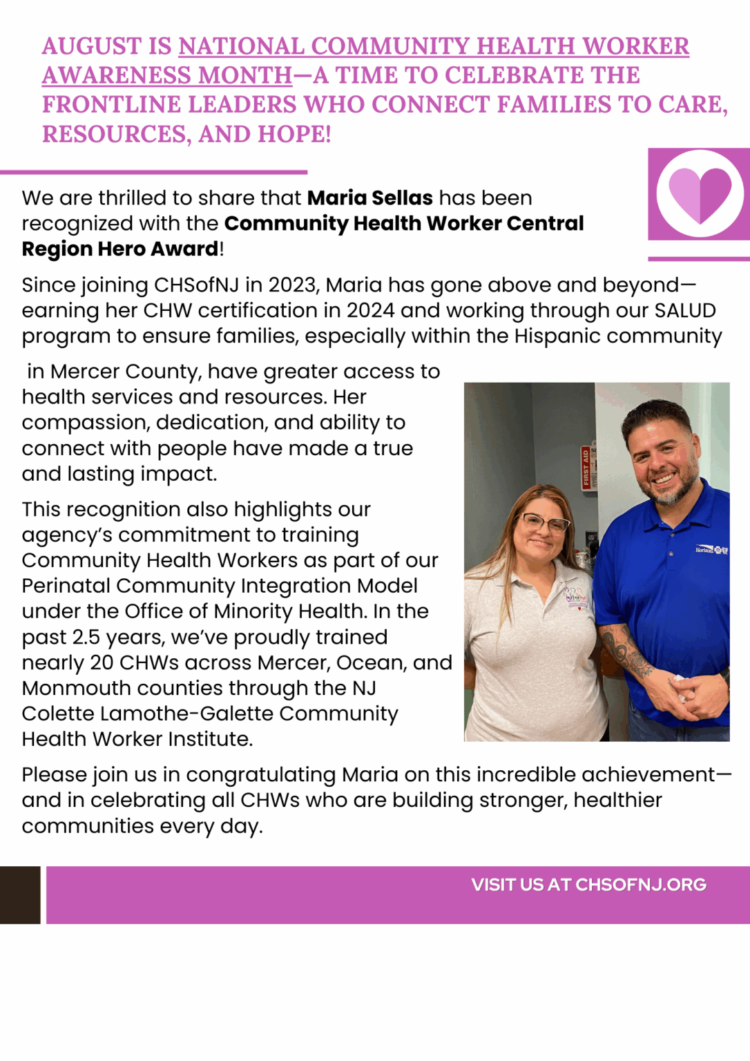 Featured Story - CHSNJ